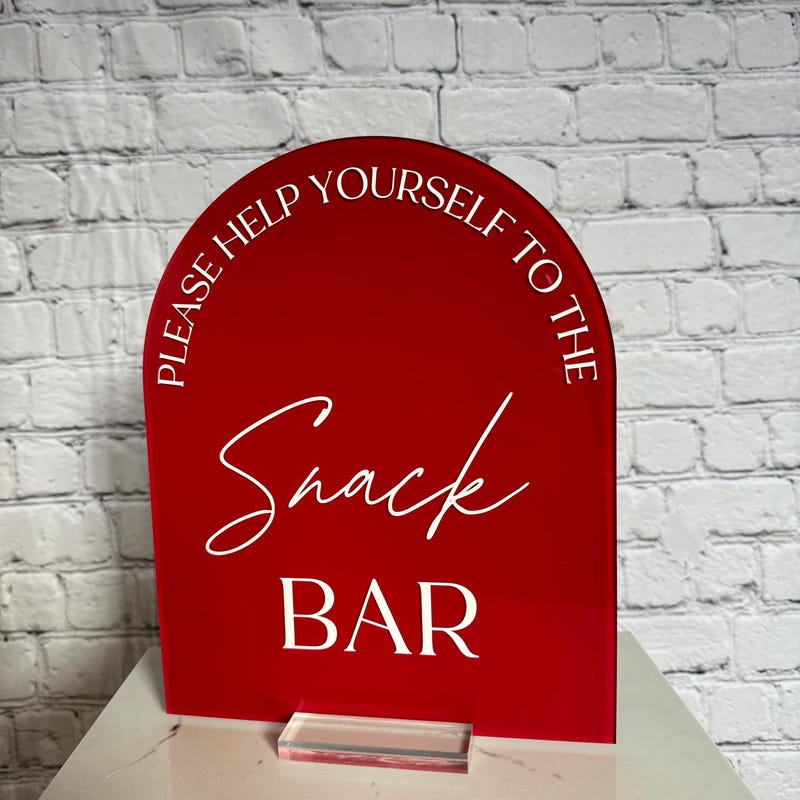 Snack Bar Sign - Etsy