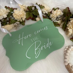 Here Comes the Bride Sign, Ring Bearer Sign, Flower Girl Sign, Wedding ...