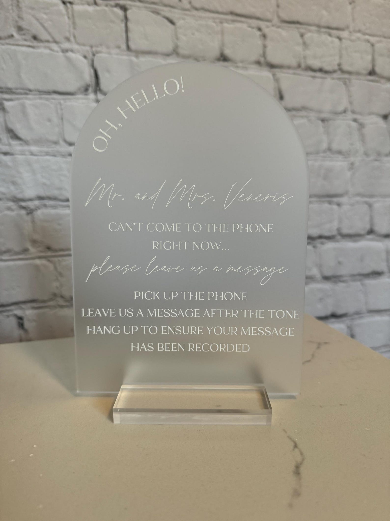 Audio Guestbook Sign | Leave a Message After the Tone | Telephone Guest ...
