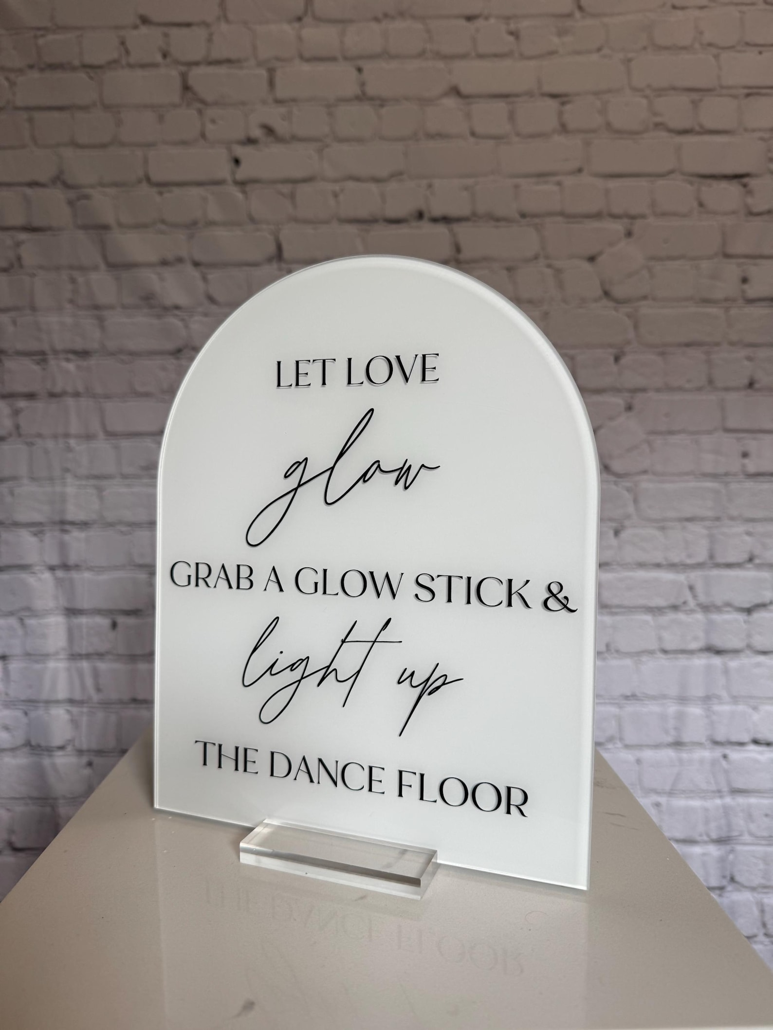 Let Love Glow Sign, Glow Sticks Wedding, Light up the Dance Floor Sign ...