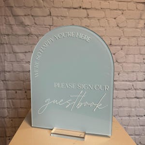 Wedding Guest Book Sign, Arch Acrylic Wedding Sign - Etsy