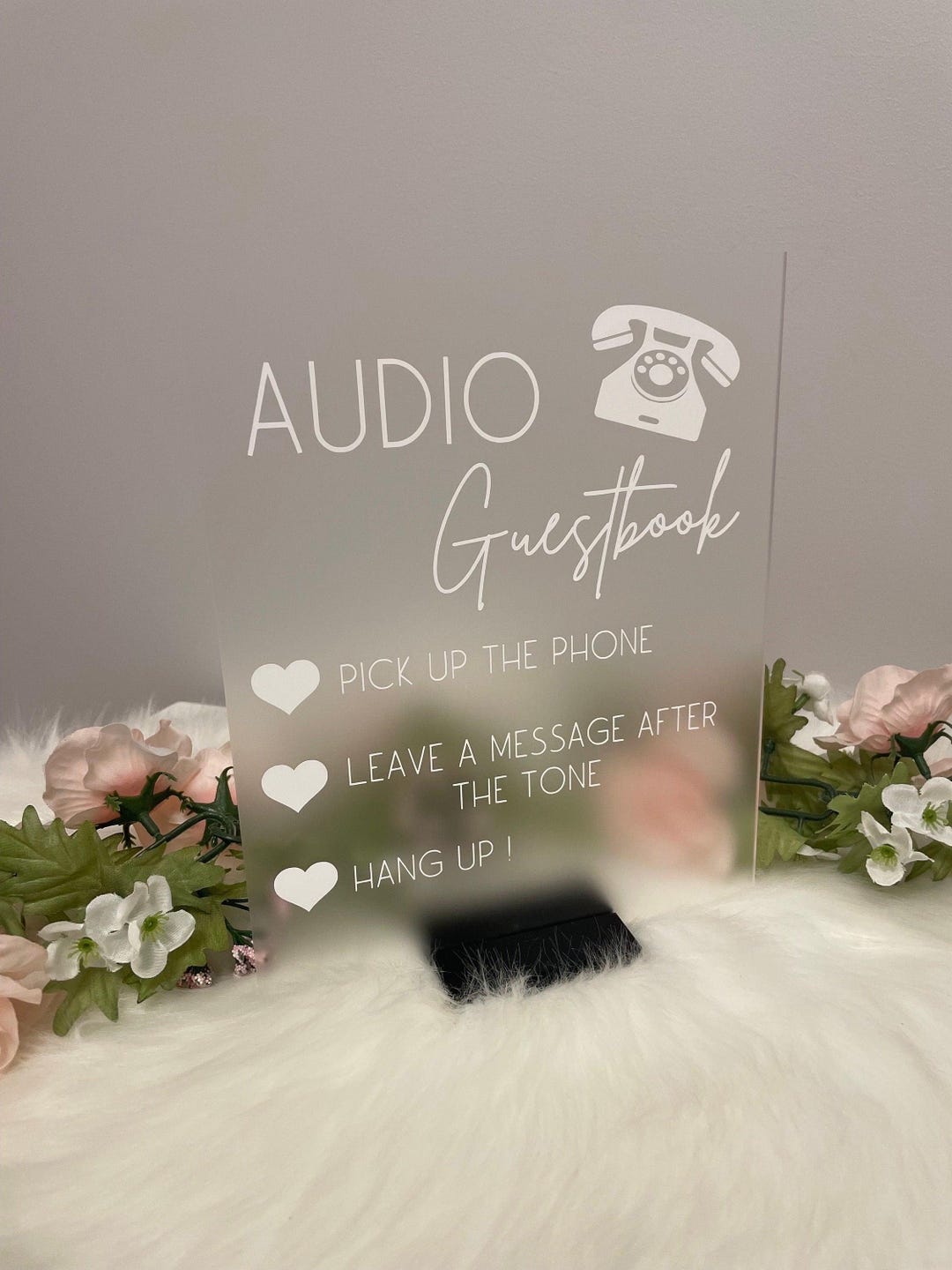 Audio Guestbook Sign for Weddings | Phone Guestbook Sign | Audio Guest ...