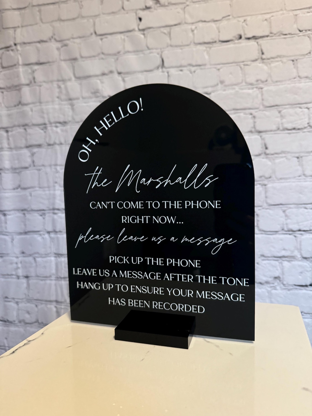 Audio Guestbook Sign | Leave a Message After the Tone | Telephone Guest ...