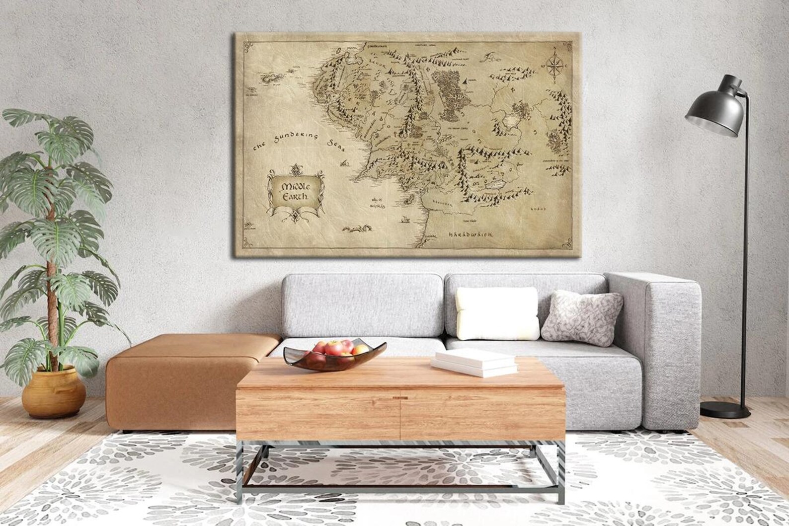 Middle Earth Wall Decor, Middle Earth Canvas Art - Etsy