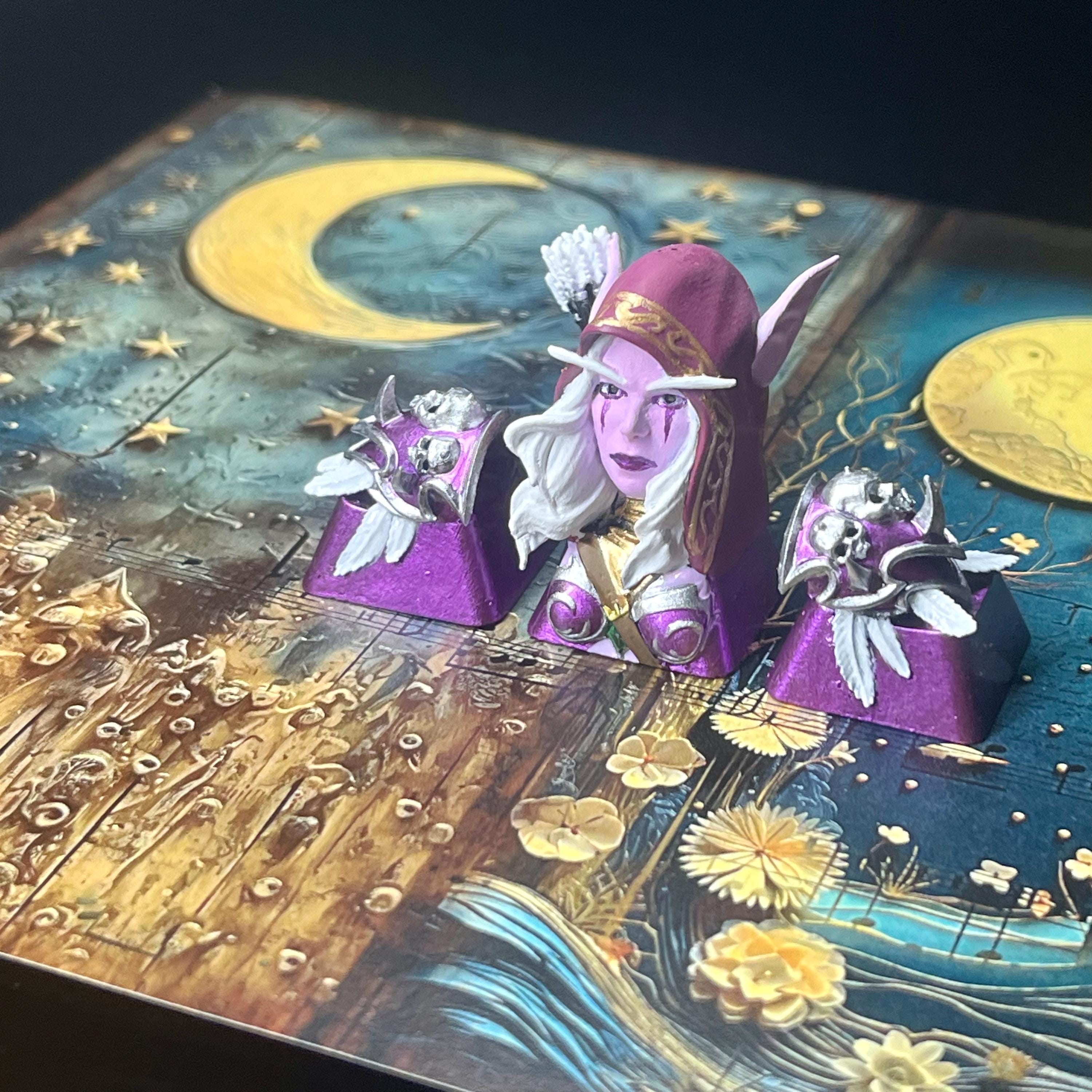 Handcrafted Sylvanas Keycap Set 3d-printed Resin for Mechanical ...
