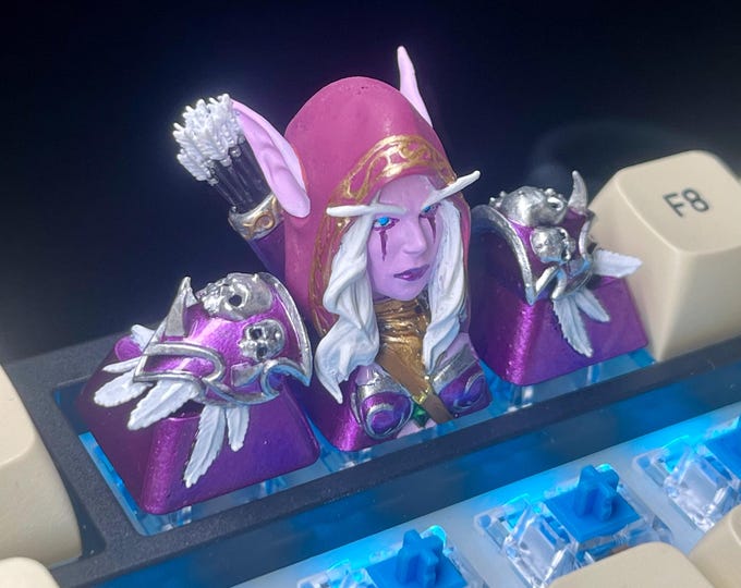 Handcrafted Sylvanas Keycap Set – 3d-printed Resin for Mechanical ...