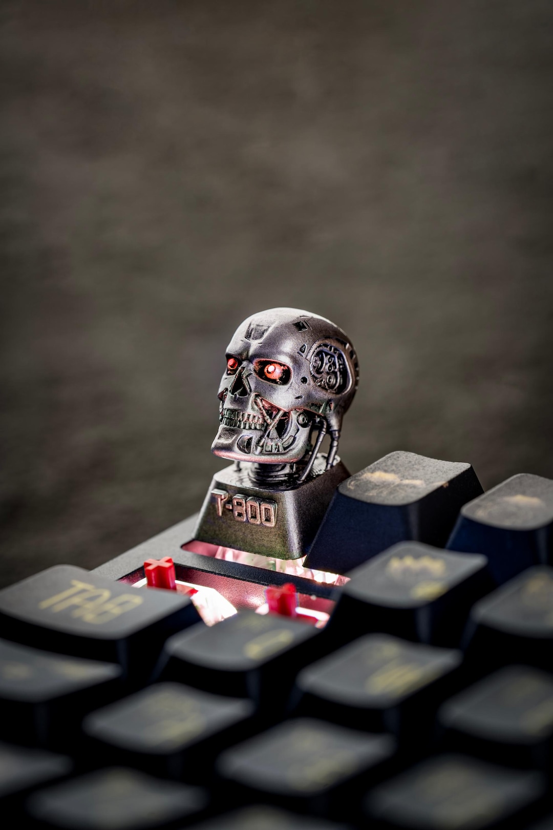 Terminator T800 Skull Keycap: Handmade Backlit Resin, 3D Printed - Etsy