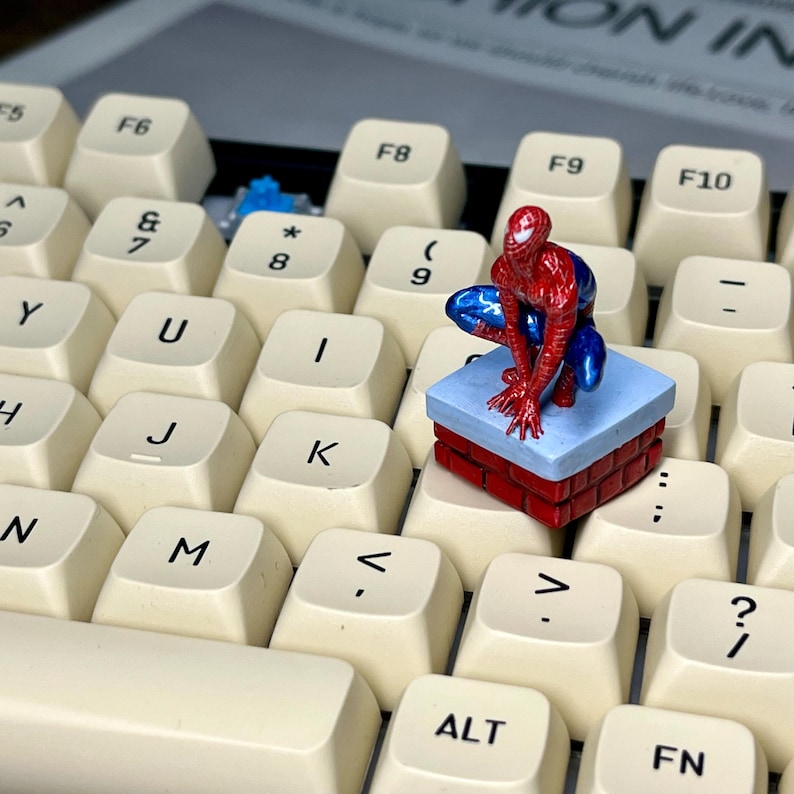 Handcrafted Spider Hero Keycap: 3d-printed Resin Mechanical Keyboard - Etsy