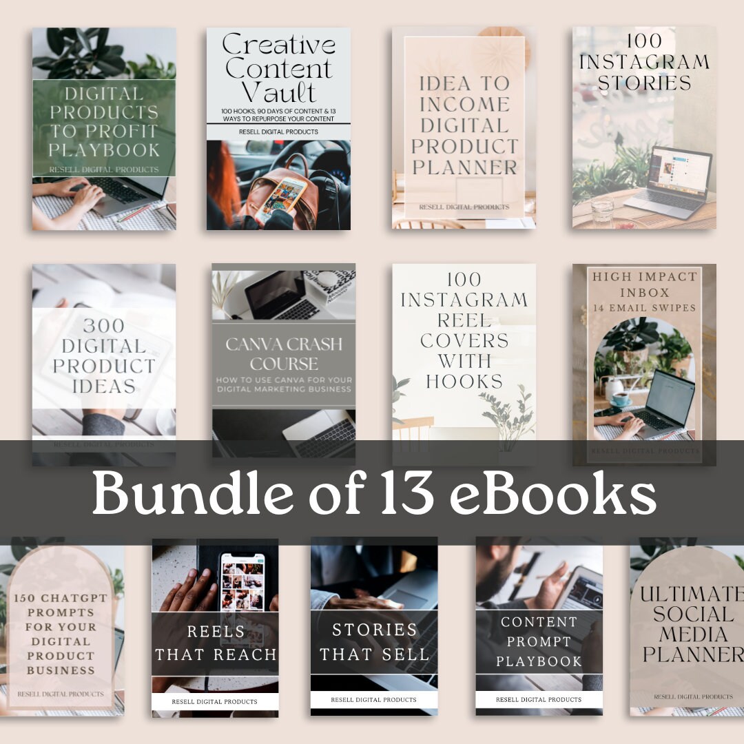 MRR the Ultimate Digital Marketing Bundle Faceless Marketing 13 Ebook ...