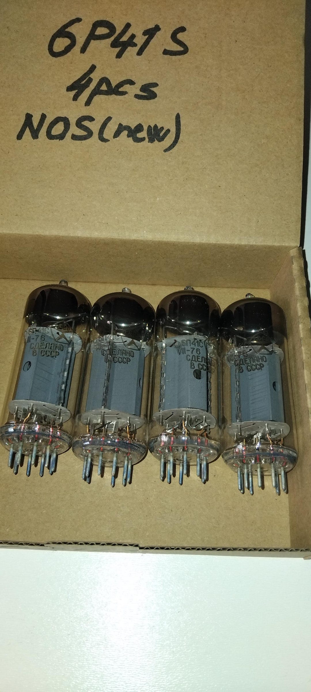 6P41S Matched Quad Vacuum Tubes Svetlana,nos USSR (EL508, 6KW6 ,7868 ...