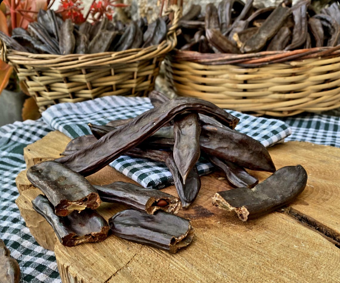 Organic Carob Pods, Natural Chocolate, Mediterranean Harvest, Sun-dried ...
