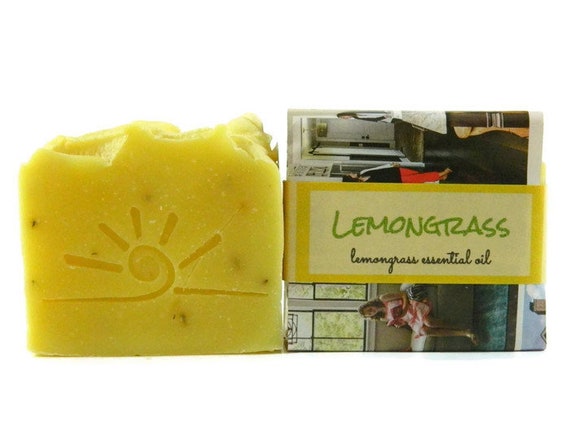All Natural Lemongrass Soap / Handmade Essential Oil Soap/ | Etsy