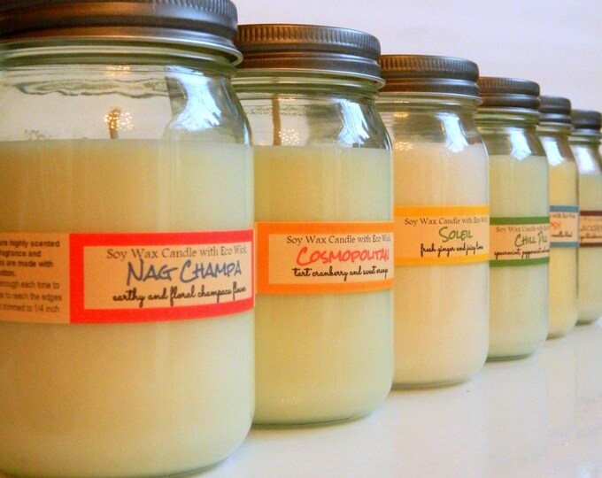 Hand Poured Soy Candles / Scented Candle Your Choice of - Etsy