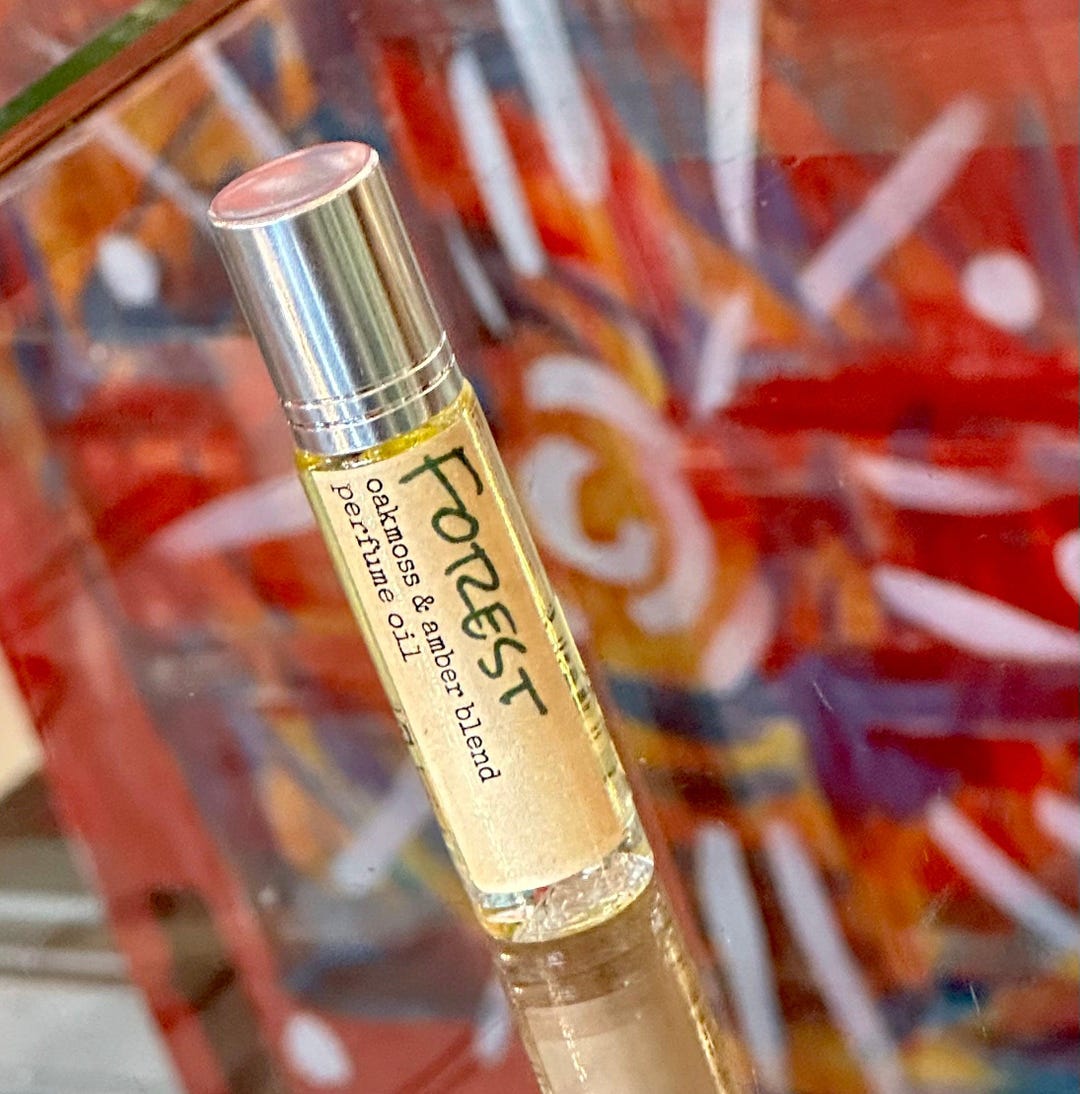 FOREST Perfume Oil / Oakmoss and Amber Fragrance Roll On - Etsy