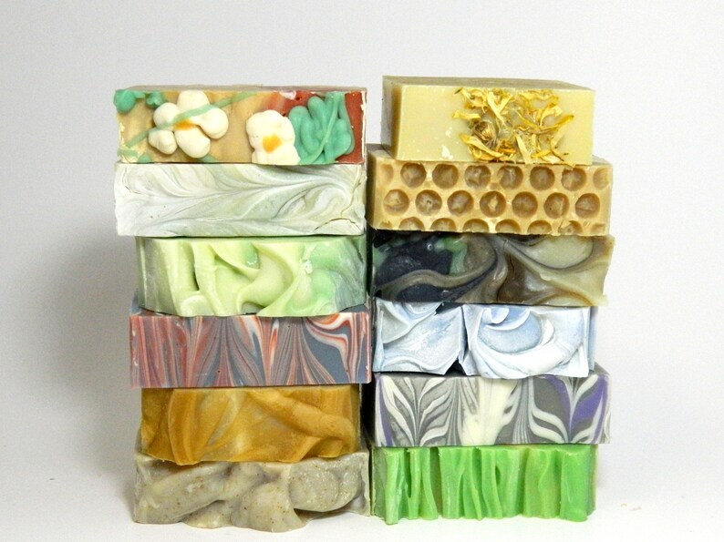 Wholesale Soaps / Bulk Homemade Soap / 9 Bar Cold Process Soap Sampler ...