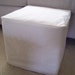 Cube Slipcover With Topstitched Seams, Small Ottoman or Footstool Cover ...