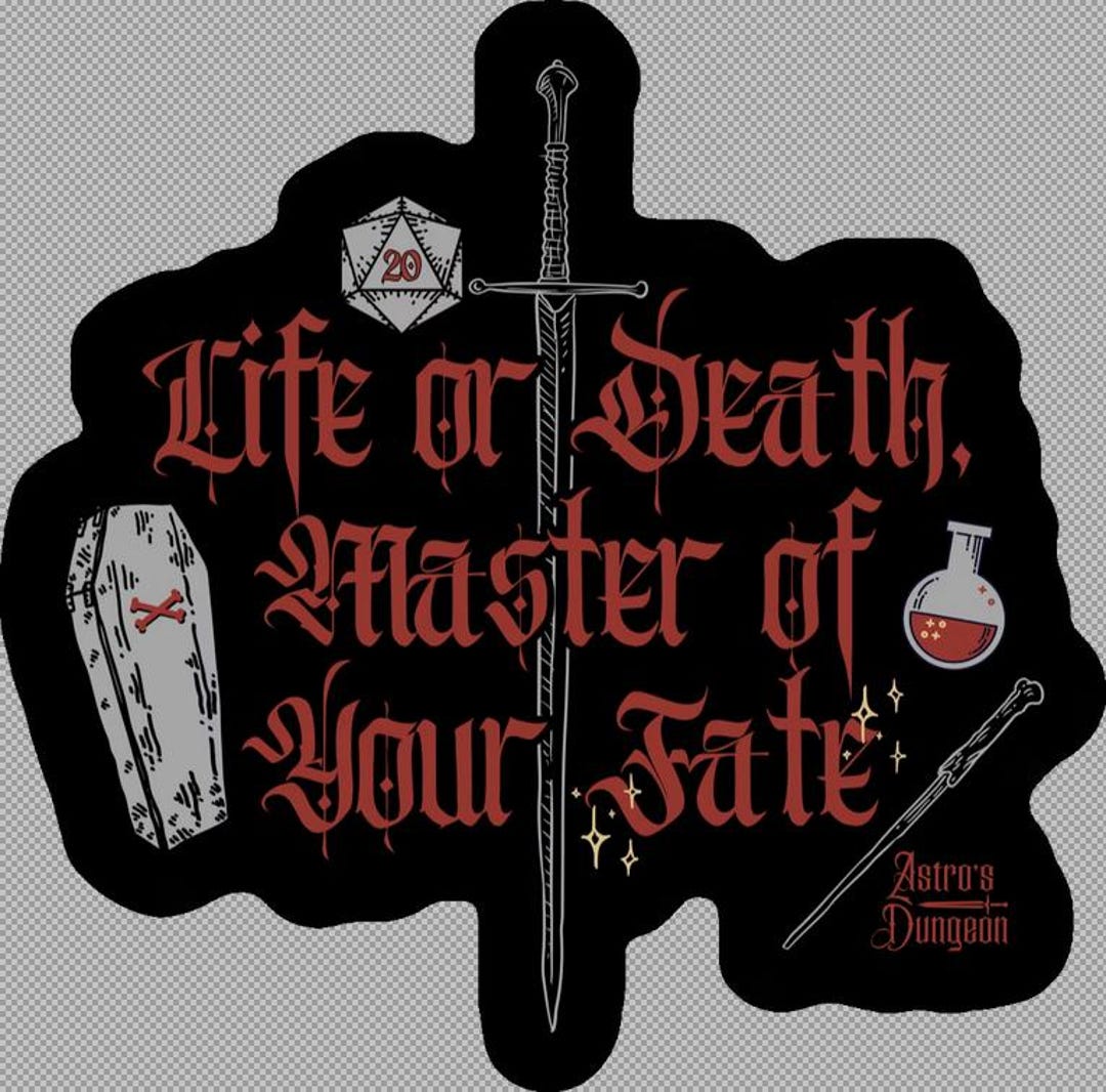 Dungeon Master Sticker - Astro'sdungeon - Etsy