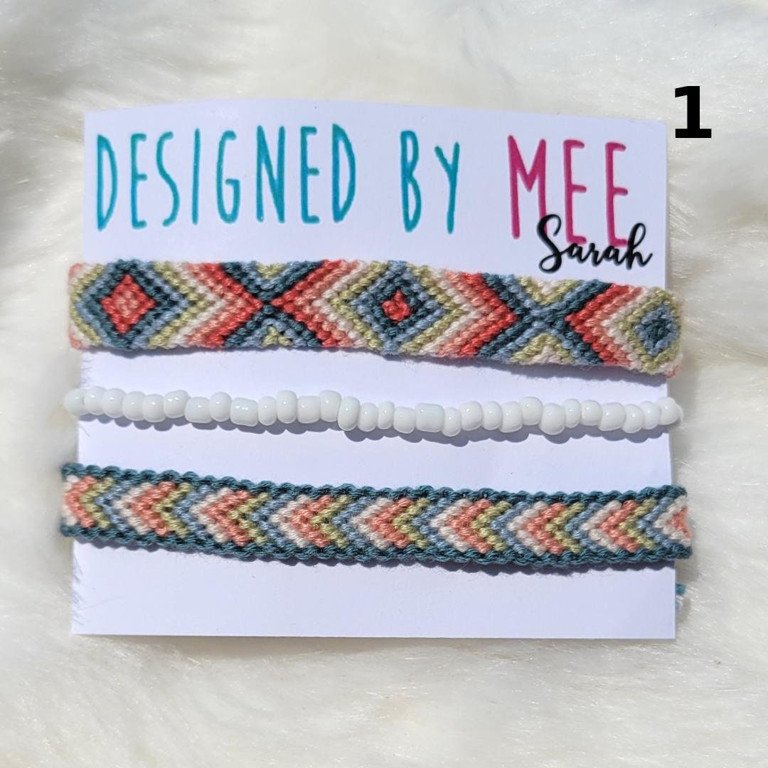 Embroidery Thread Friendship Bracelet Set – Adjustable Teen Gift - Etsy