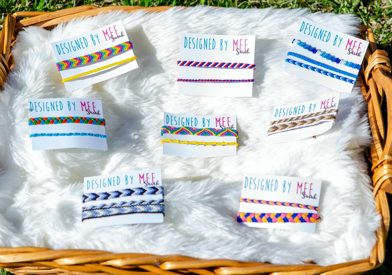 Friendship Bracelet - Handmade Set - String Bracelet - Wax Strings ...