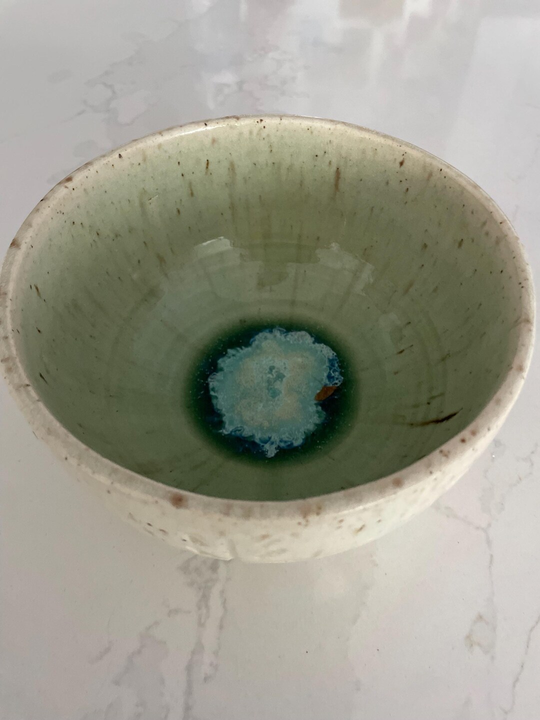 ETC Pottery Studio Stoneware Bowl With Bee Mark | Hand-thrown Artisan ...