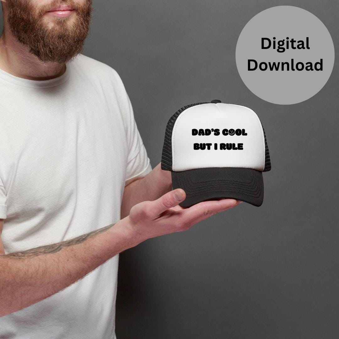 Trendy ‘dad is Cool’ Clipart PNG – Funny Stick Figure Design, Dad Joke ...