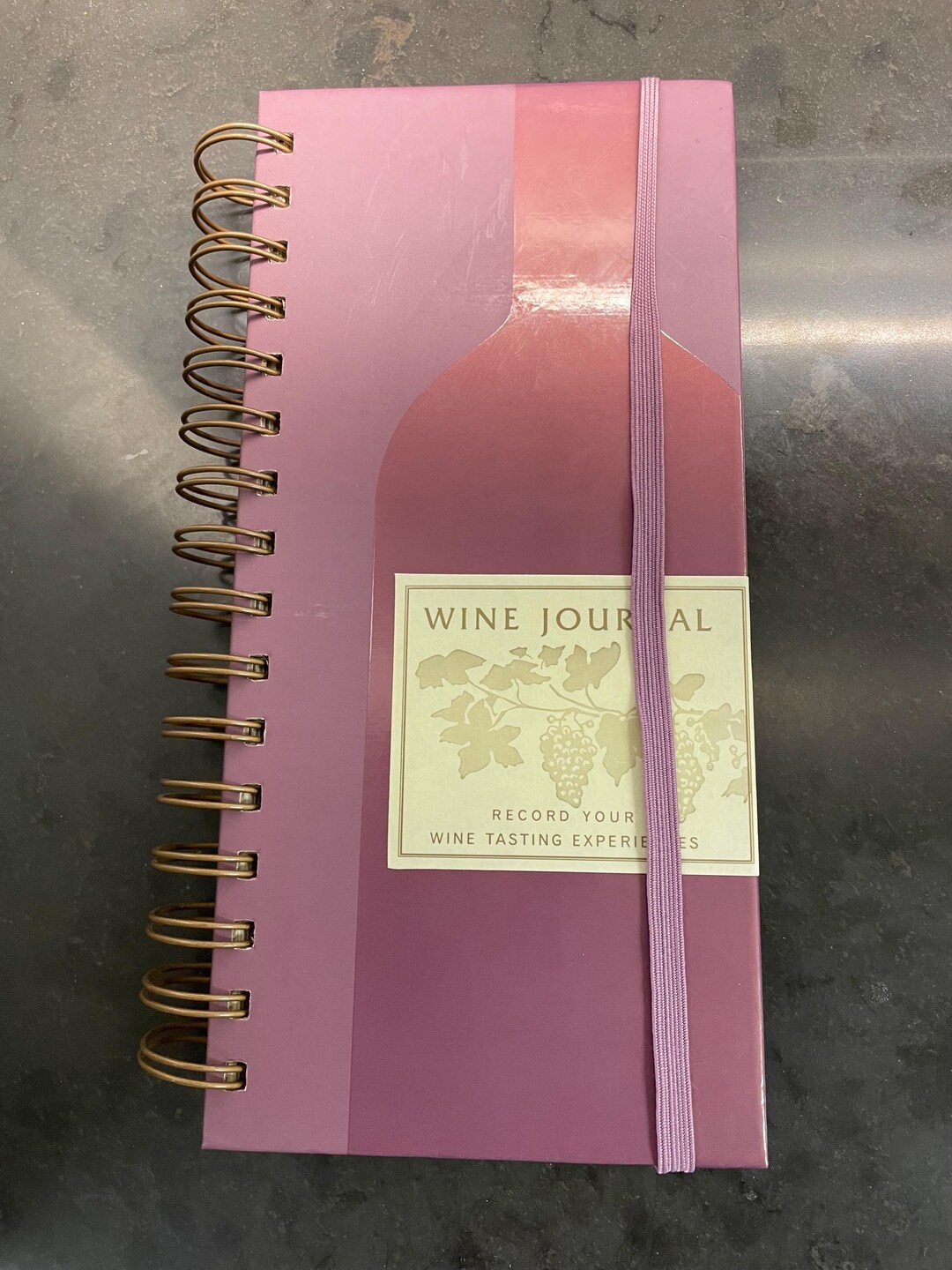 New Wine Tracker, Wines I Love Planner Minimalist Simple Purple Planner ...