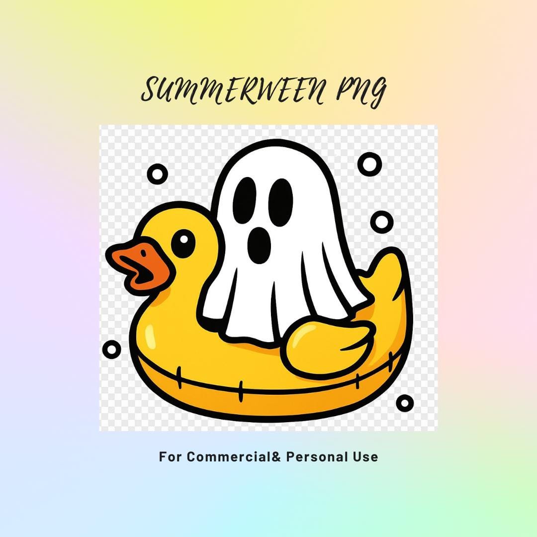 Kawaii Summerween PNG Clipart | Summer Halloween Sublimation Design ...