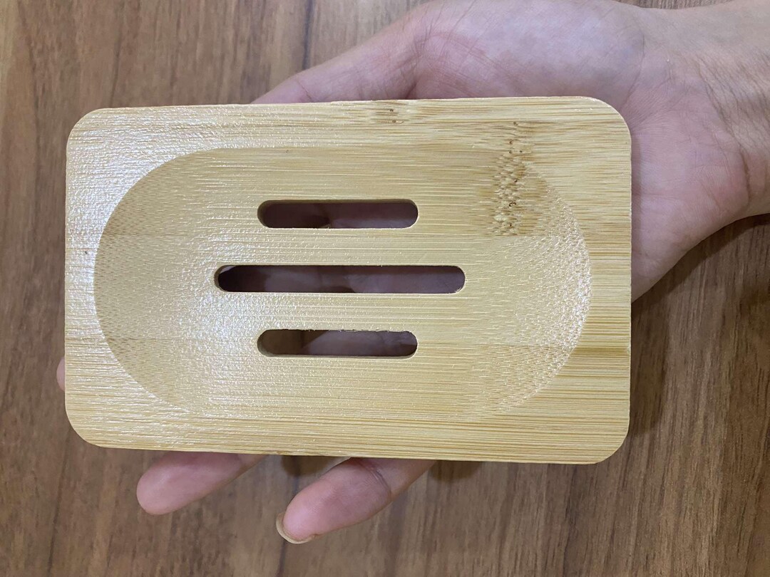 Square Wooden Soap Box, Bamboo Wooden Soap Rack Soap Holder Bamboo ...