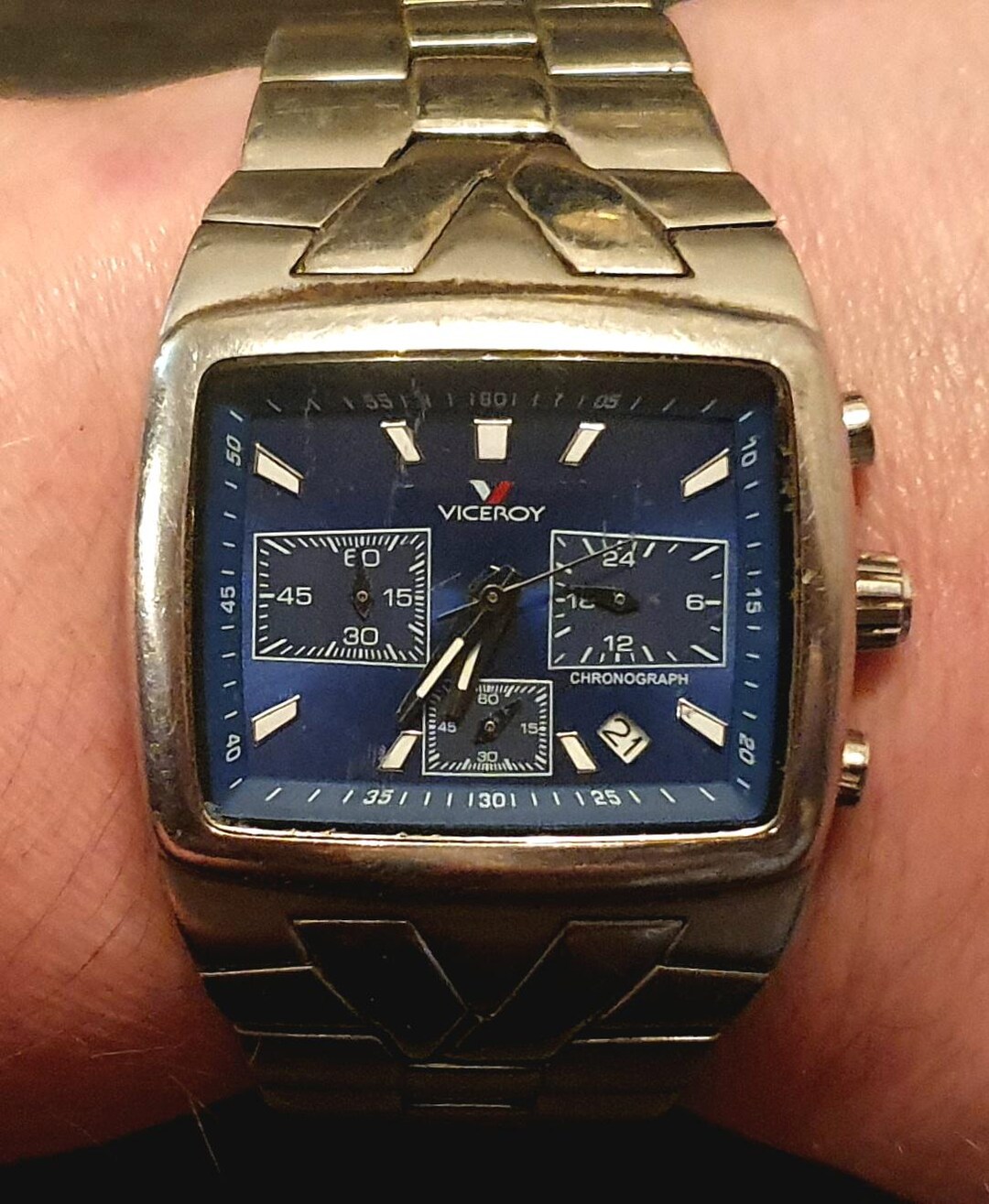 Viceroy Executive Chronograph Watch 40237-38 With Stainless Steel Case ...