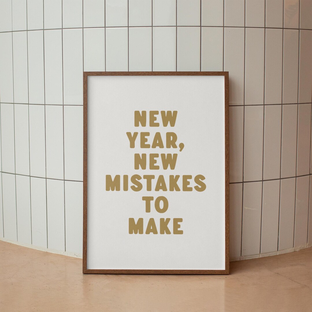 Funny New Year's Print: Sarcastic Quote Typography (digital Download ...
