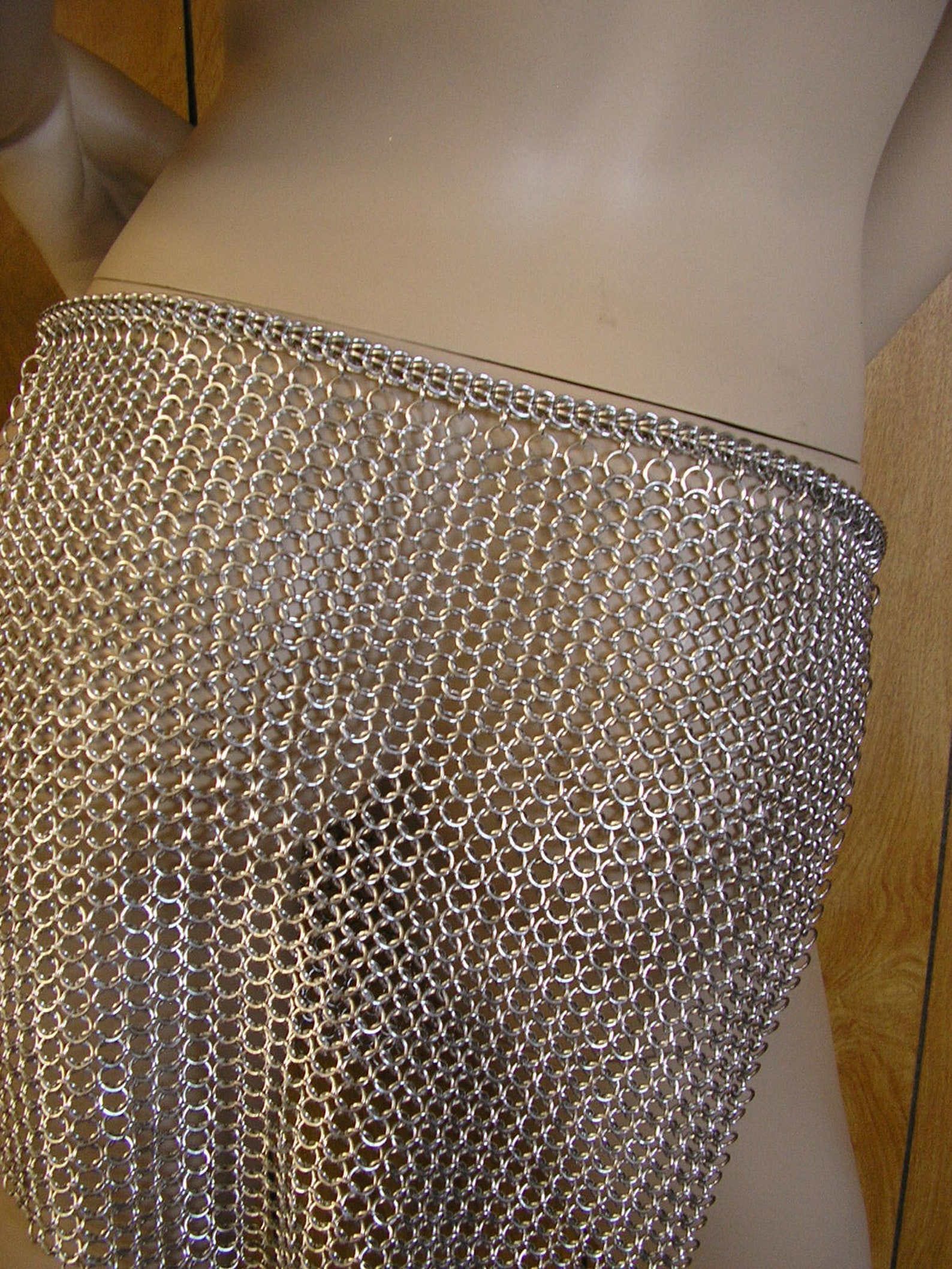 29" to 39" Adjustable Chainmail Loincloth, Unisex, With Adjustable ...