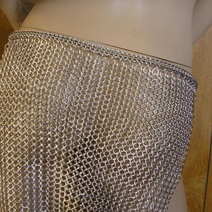 29" to 39" Adjustable Chainmail Loincloth, Unisex, With Adjustable ...