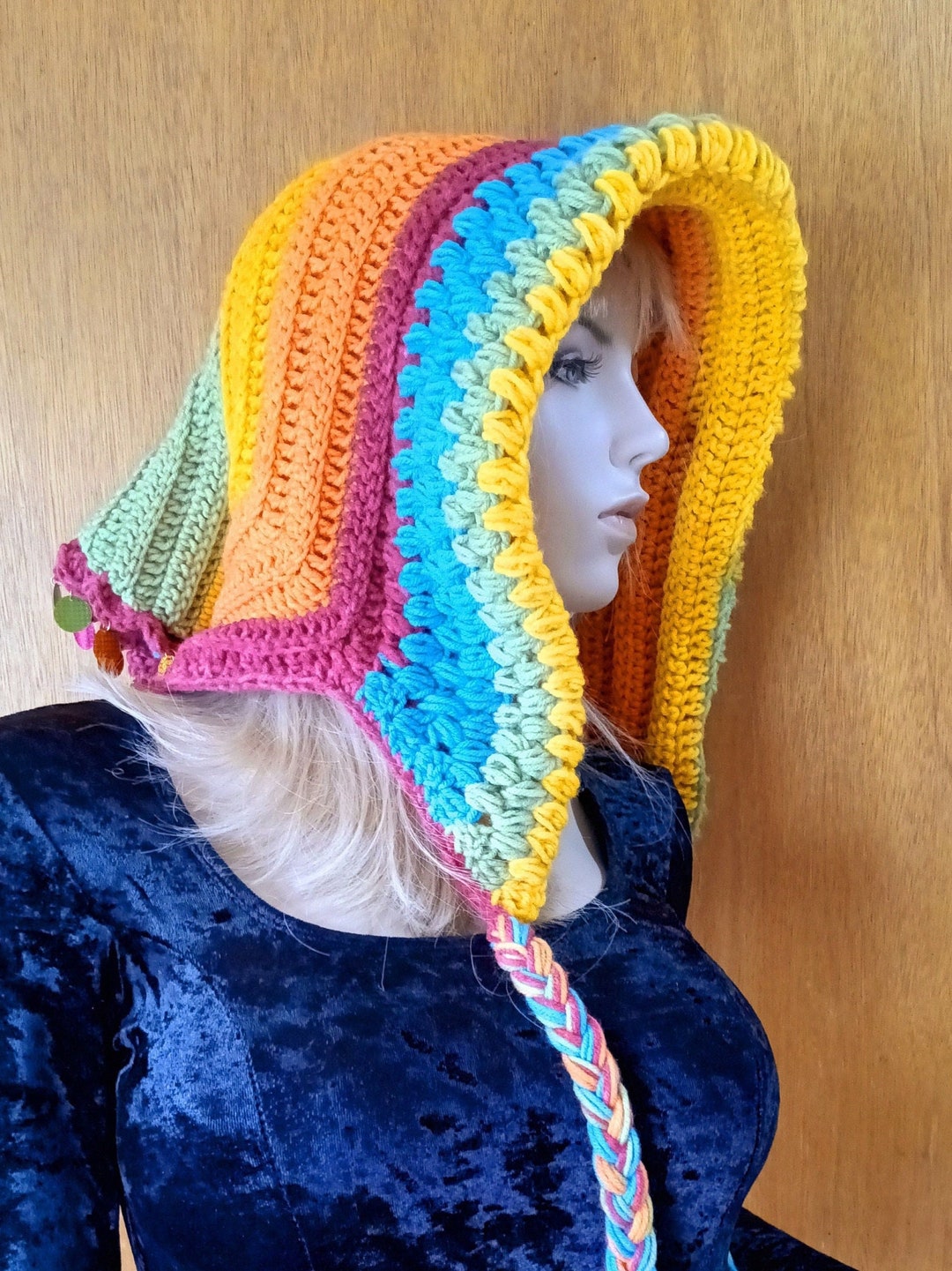 Mature Oversized Hood, Crochet Hood, Festival Hood, Fairie Hood - Etsy