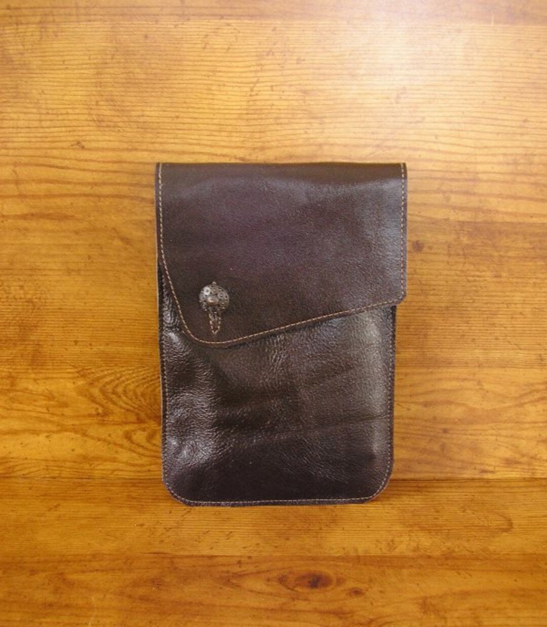 Brown Leather Electronic Tablet Sleeve, 10 1/2 X 7 1/2, Espresso ...