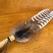 Turkey Feather Fan 16 Long With Quill Feather, Marabou and Black ...