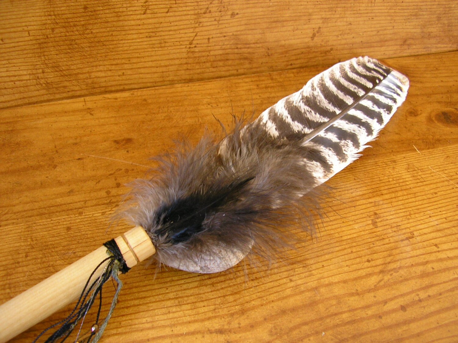 Turkey Feather Fan 16 Long With Quill Feather Marabou | Etsy