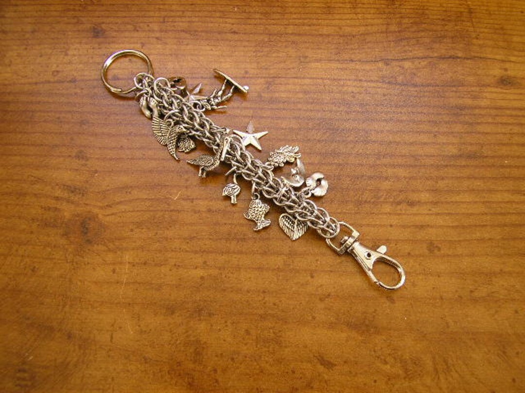 Mature Charmed Keychain - 6.25" - Chainmail Keychain, With Lots of ...