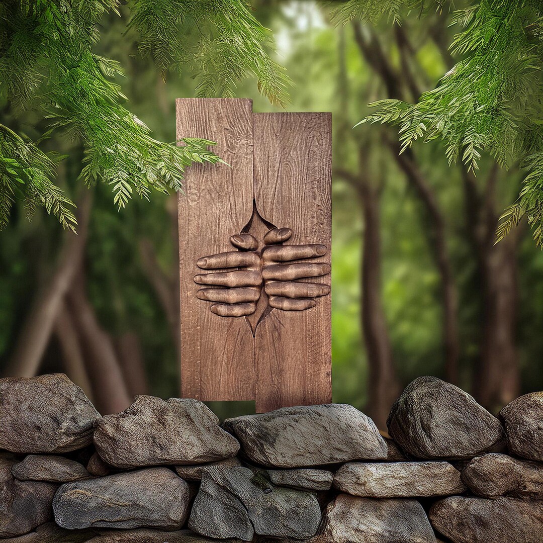 HORROR FAN GIFT 3D Creepy Wooden Hands Wall Hanging Mythical Dark ...