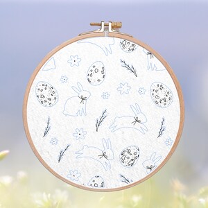 Easter Embroidery Designs, Easter Gift, DIY Home Decor Easter Bunny ...