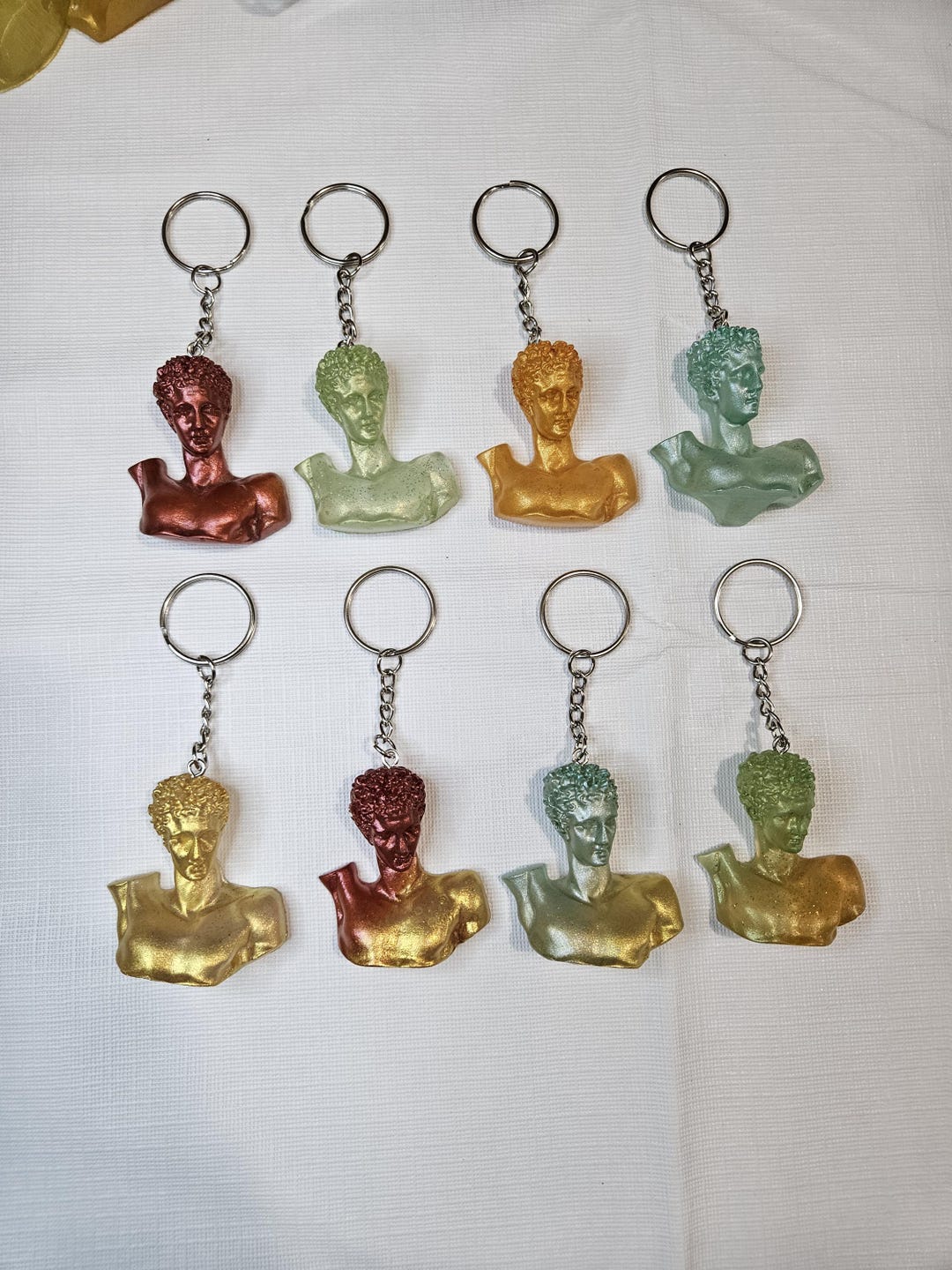 Hermes Keychains - Greek God of Travelers and Messenger God Resin Bust ...