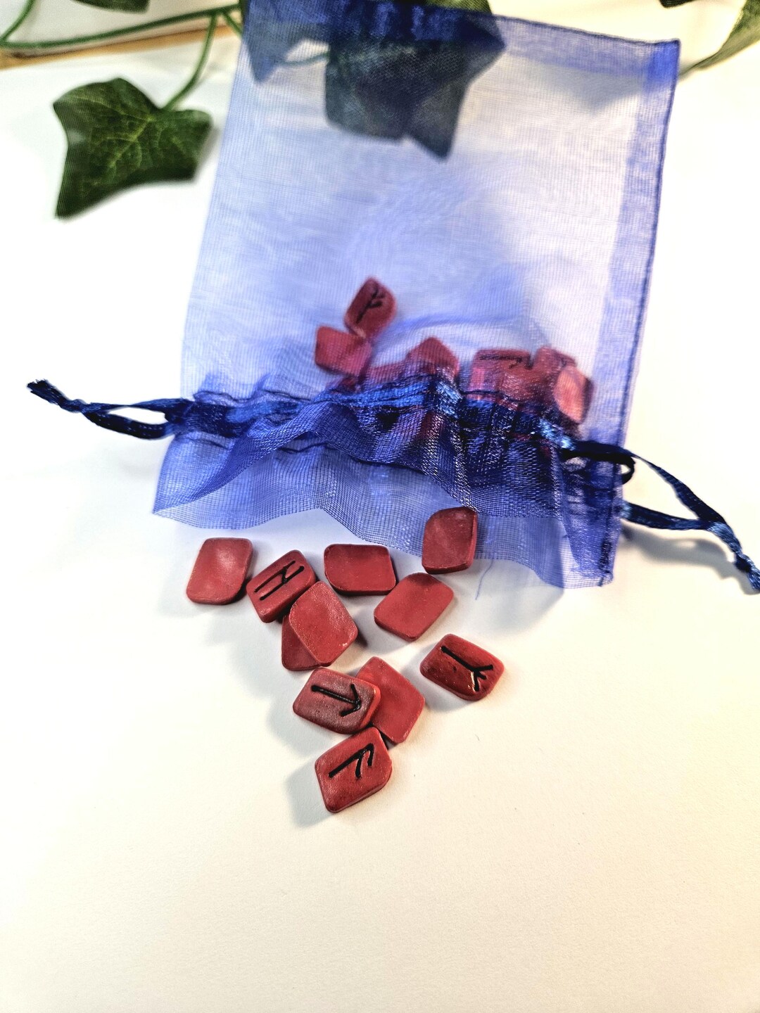 Mini Elder Futhark Runes - Norse Pagan Rune Sets Made of Polymer Clay ...