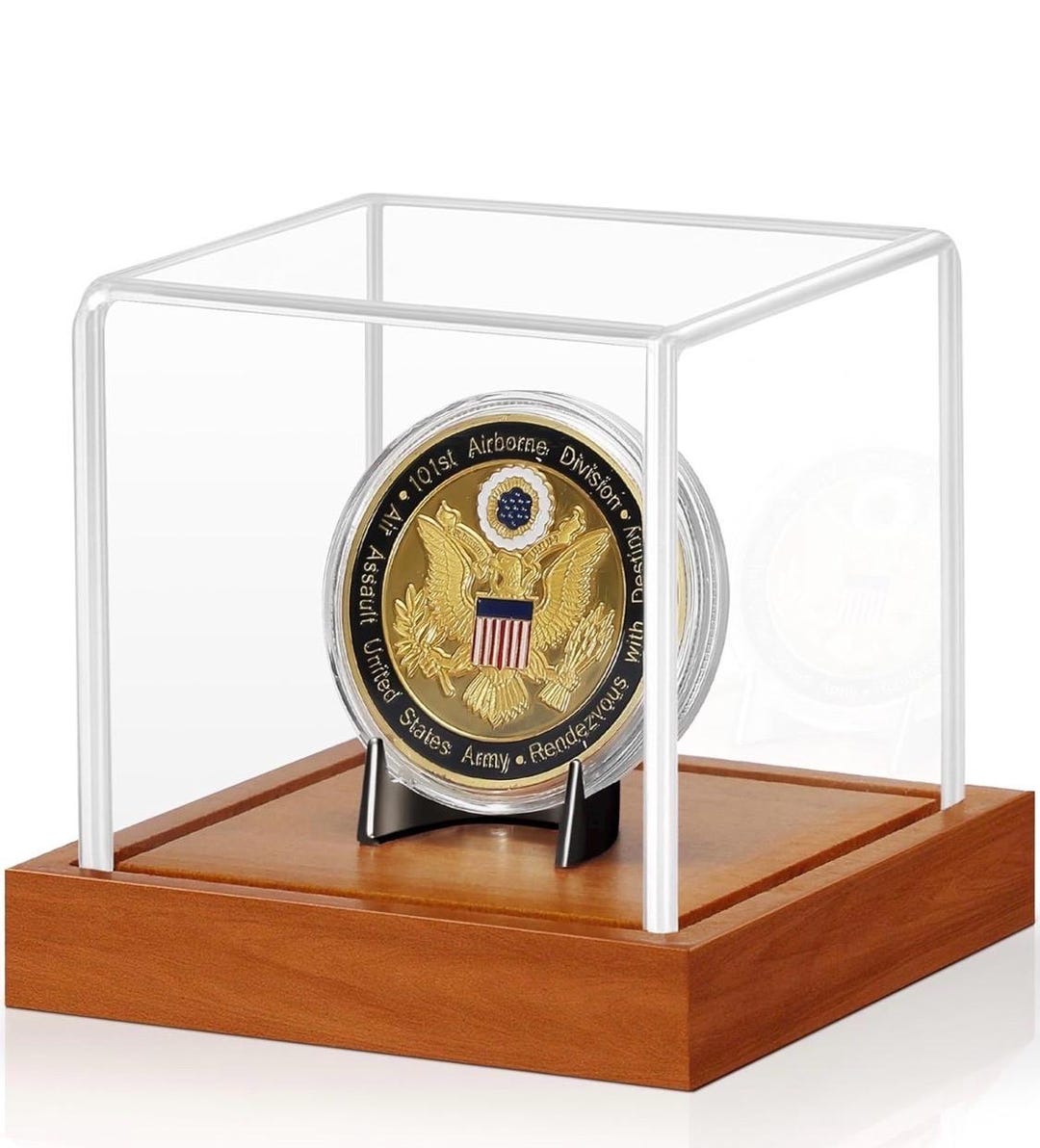 Custom Wood Coin Display Case, Acacia Wood Display, Customized Display ...