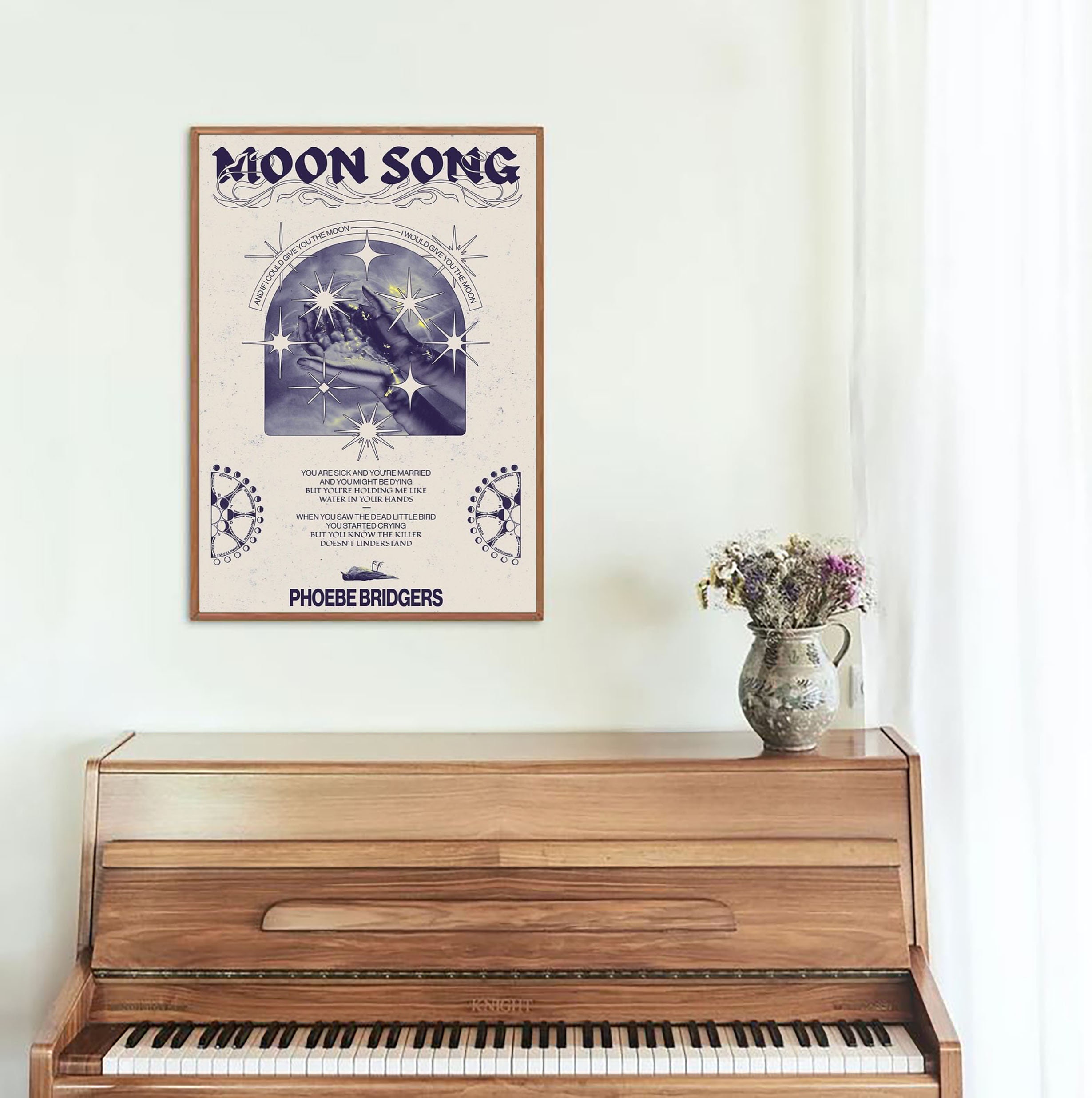 Phoebe Bridgers Moon Song Poster, Punisher Album Poster, Phoebe ...