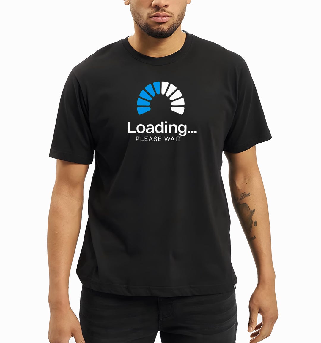 Loading... Please Wait T-shirt Funny Tech and Gamer Graphic Tee for Men ...