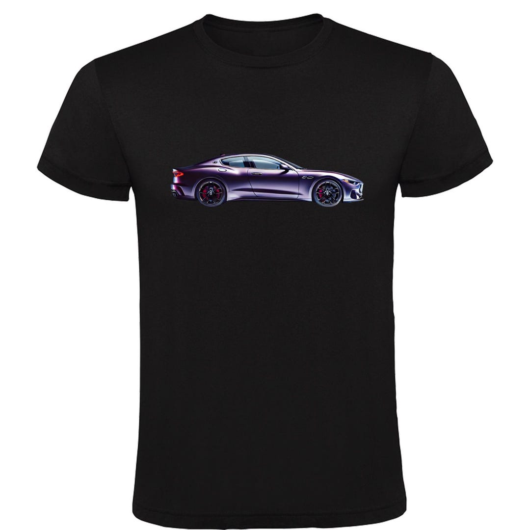 Black T-shirt With Sports Car Design Stylish Automotive Tee for Car ...
