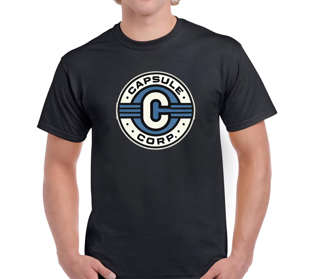 Capsule Corp T-shirt Iconic Sci-fi Logo Graphic Tee for Anime Fans ...