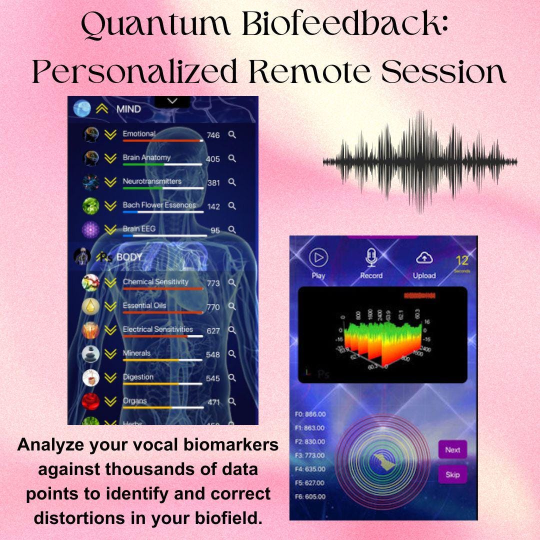 Quantum Biofeedback: Personalized Remote Session - Etsy