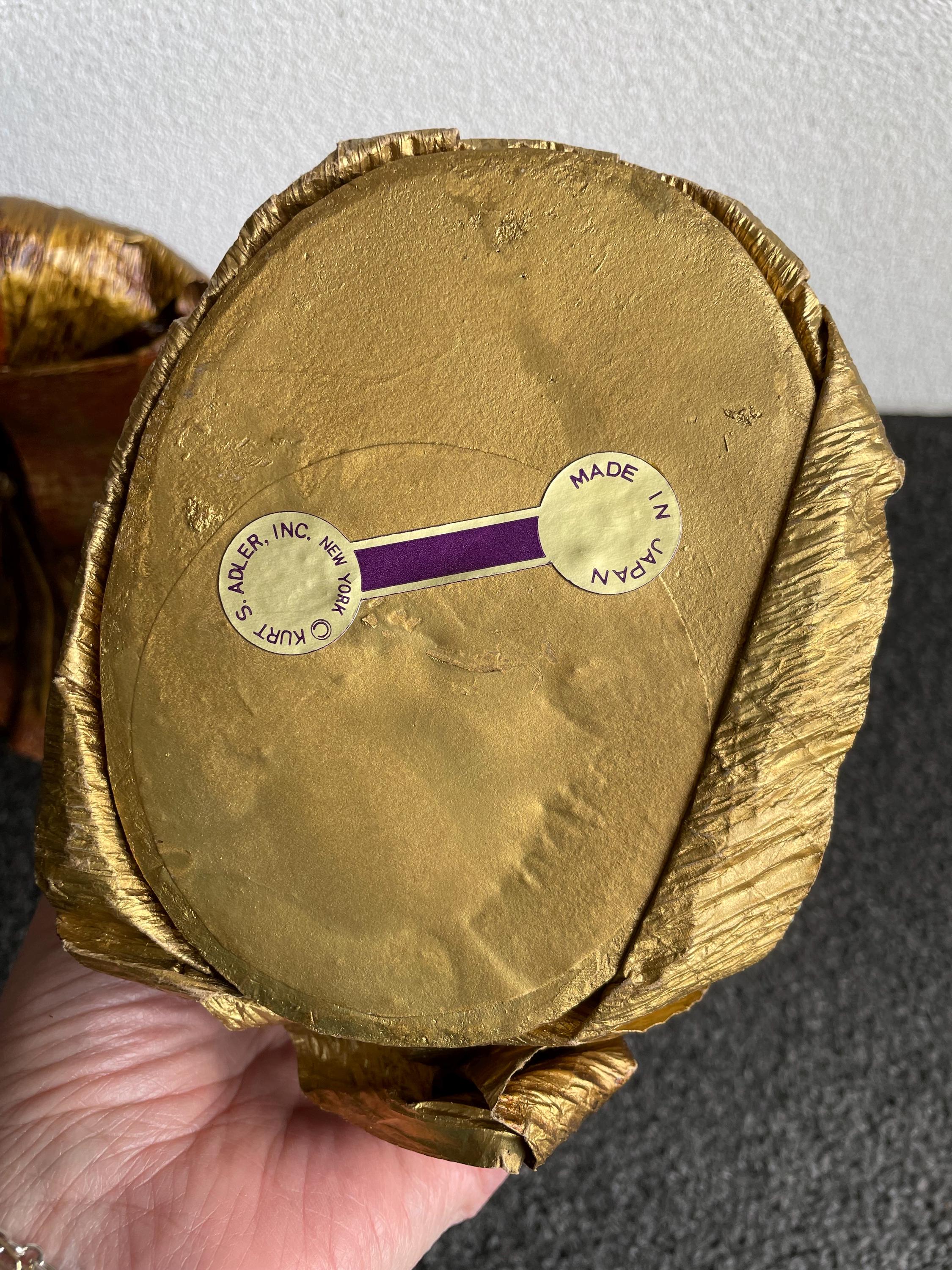 Christmas Paper Mache Creche Nativity Figures Japan 9" Mary & Joseph ...