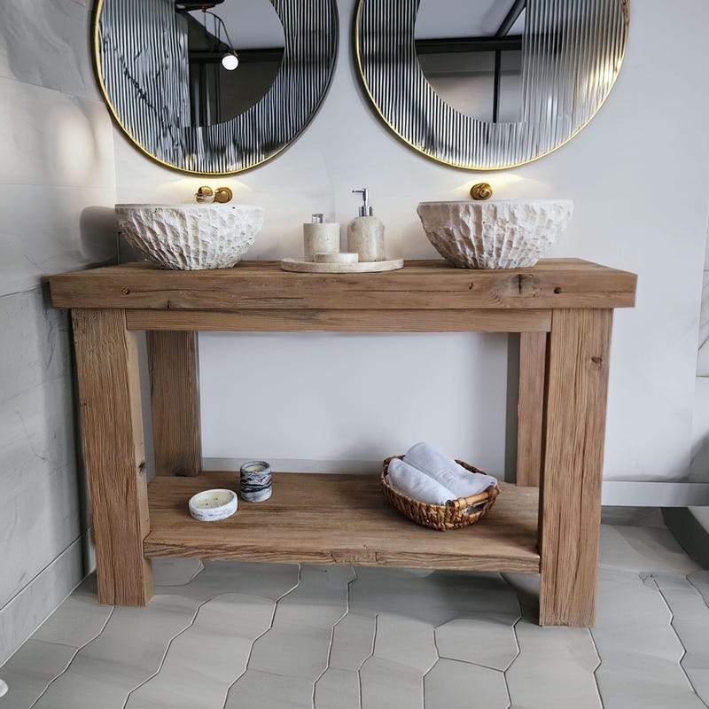 Rustic Bathroom Vanity - Etsy