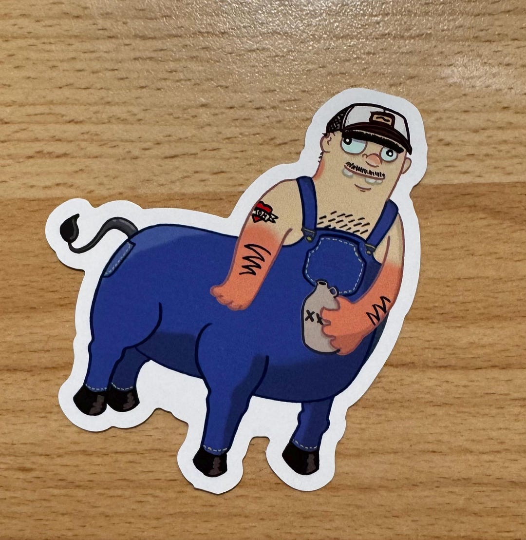 Hillbilly Centaur - Sticker - Etsy
